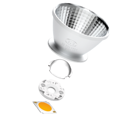 BJB COB connectors for Philips Fortimo COB LEDs from Philips