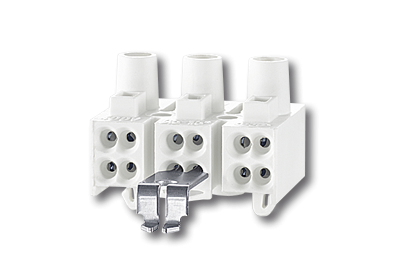 Screw- / Pushwire terminals for line voltage connection.