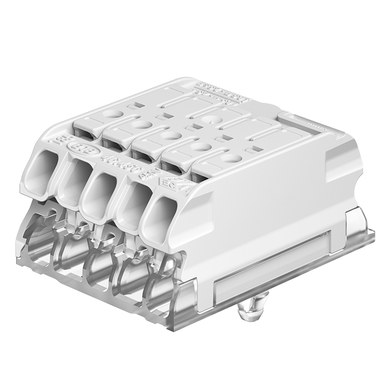 terminal blocks, wire connectors, pushwire terminals, flat connect